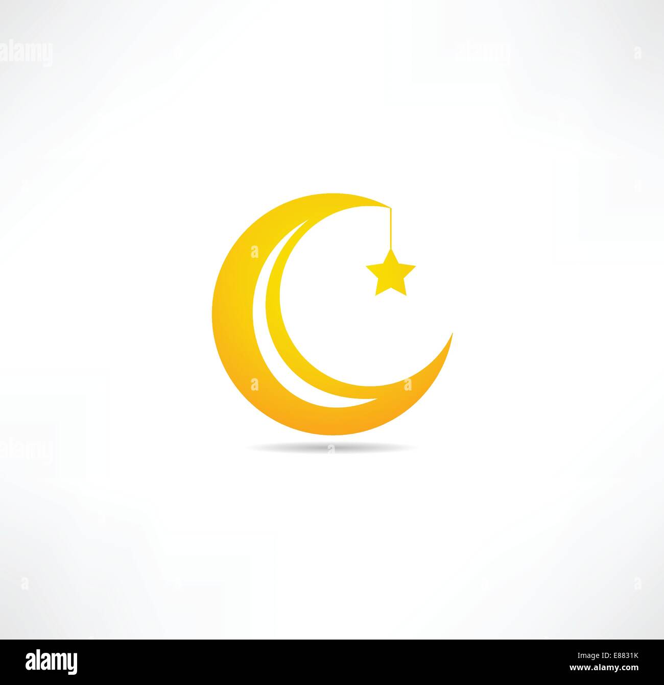 Moon in day blue Stock Vector Images - Alamy