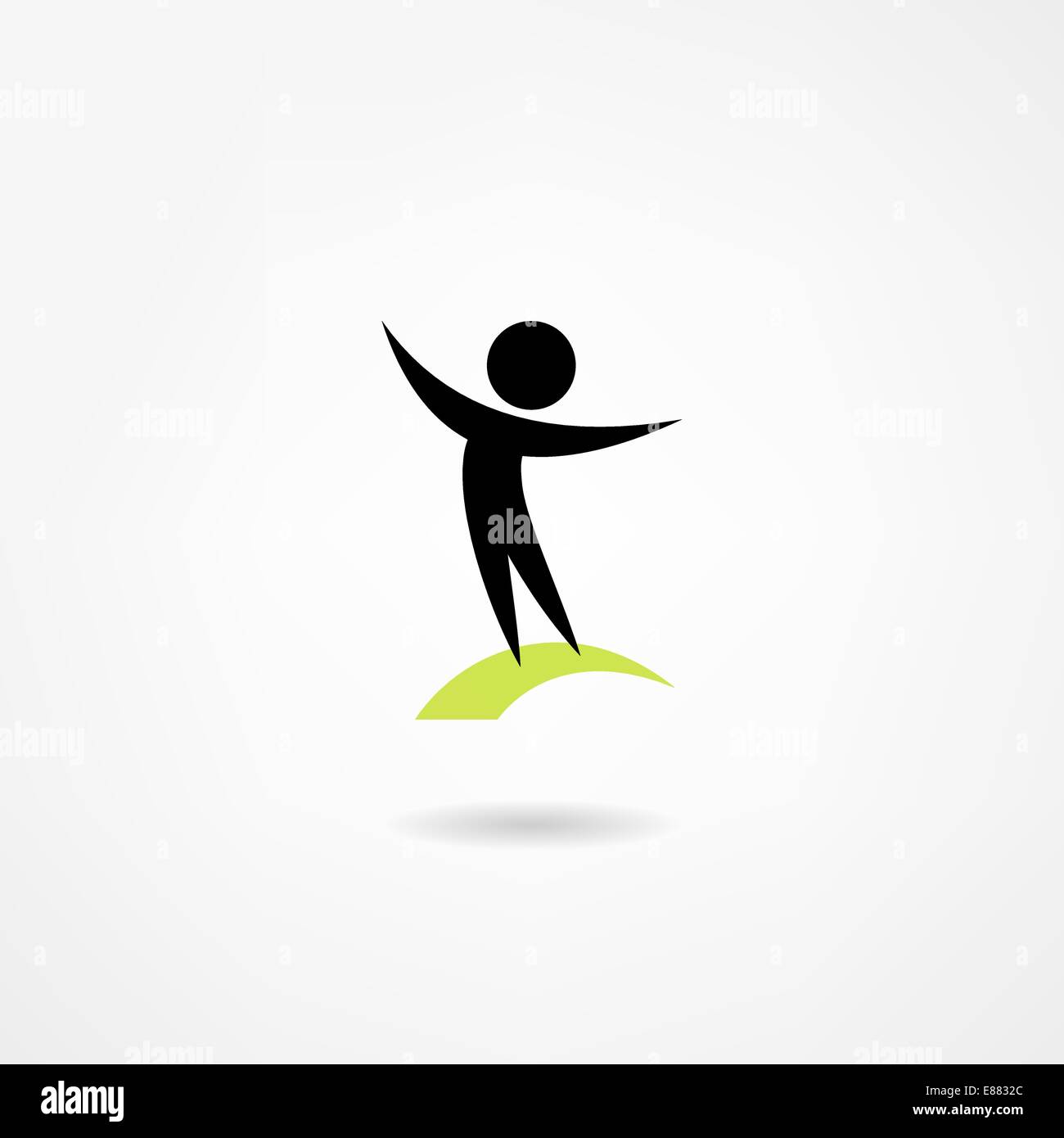 Business man cut out head white background Stock Vector Images - Alamy