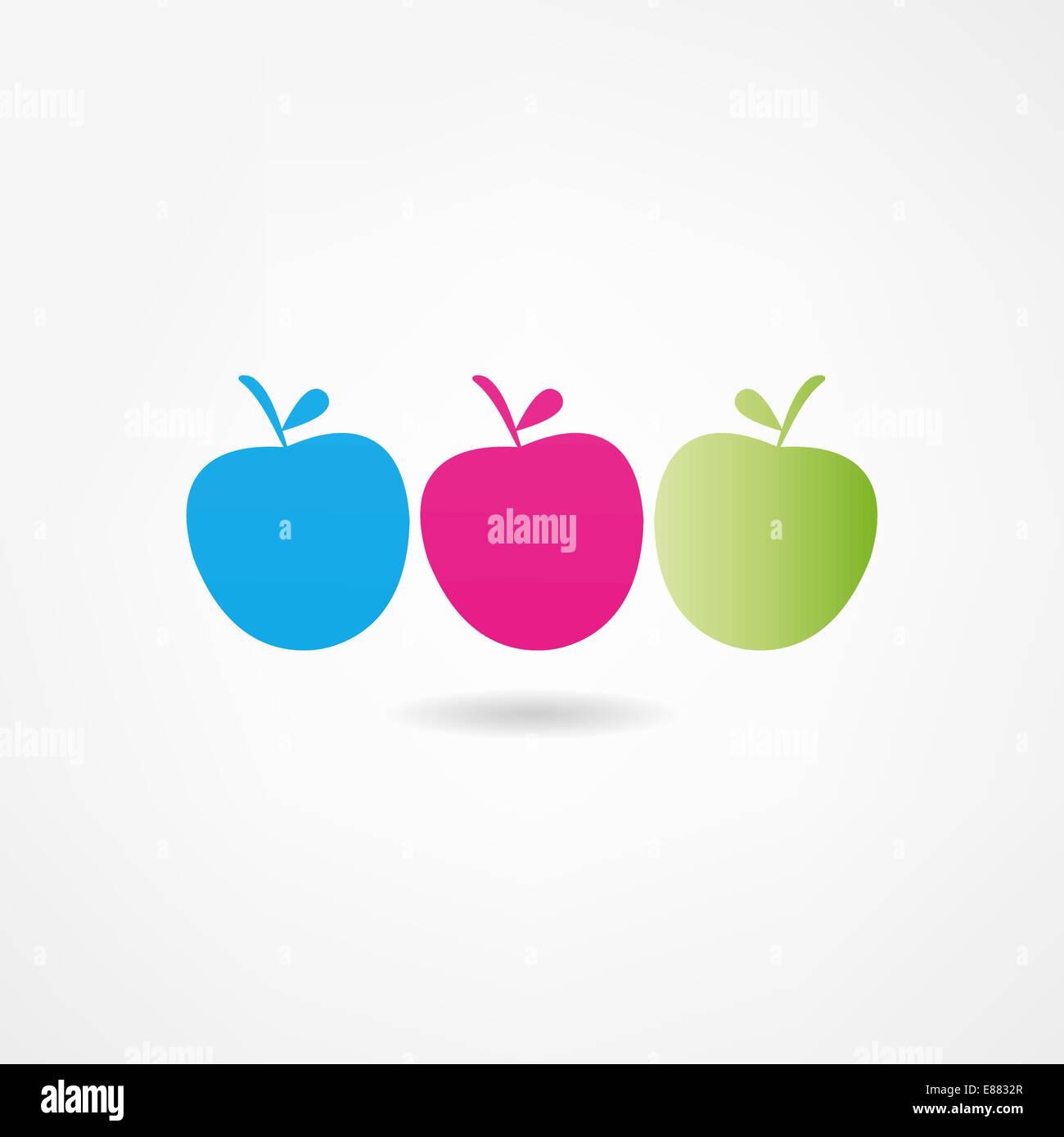 Green apple icon image Stock Vector Images - Alamy