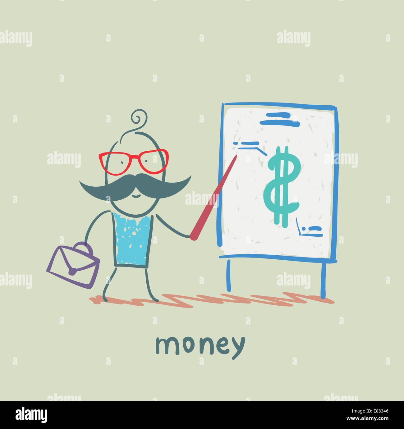 Business board presentation money Stock Vector Images - Alamy