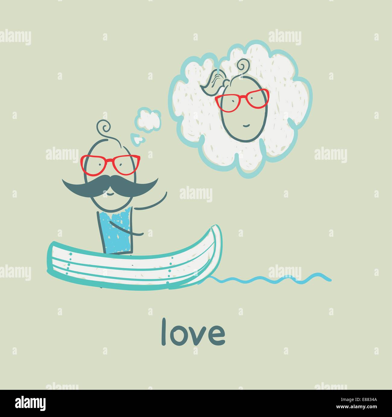 Love for sea Stock Vector Images - Alamy