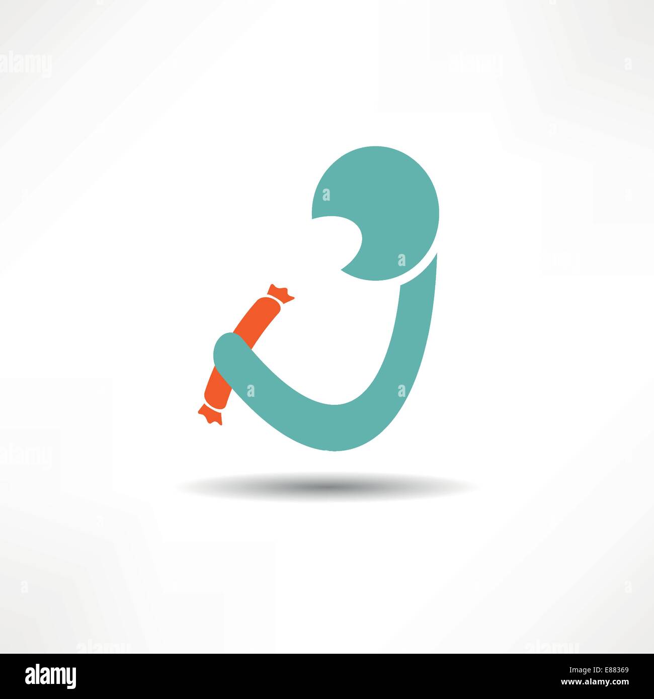 Man eating meal table Stock Vector Images - Alamy