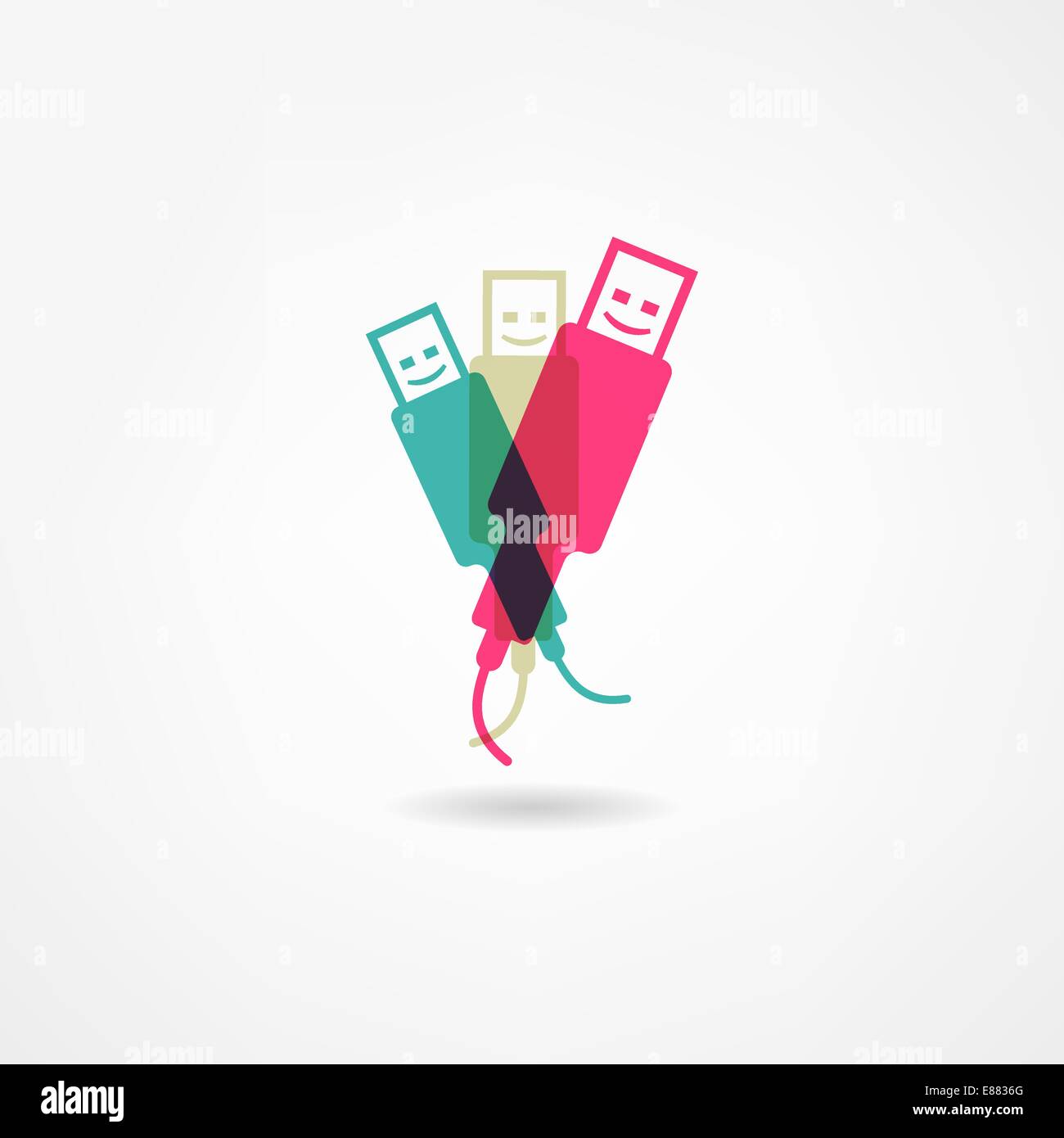 Usb icon Cut Out Stock Images & Pictures - Alamy