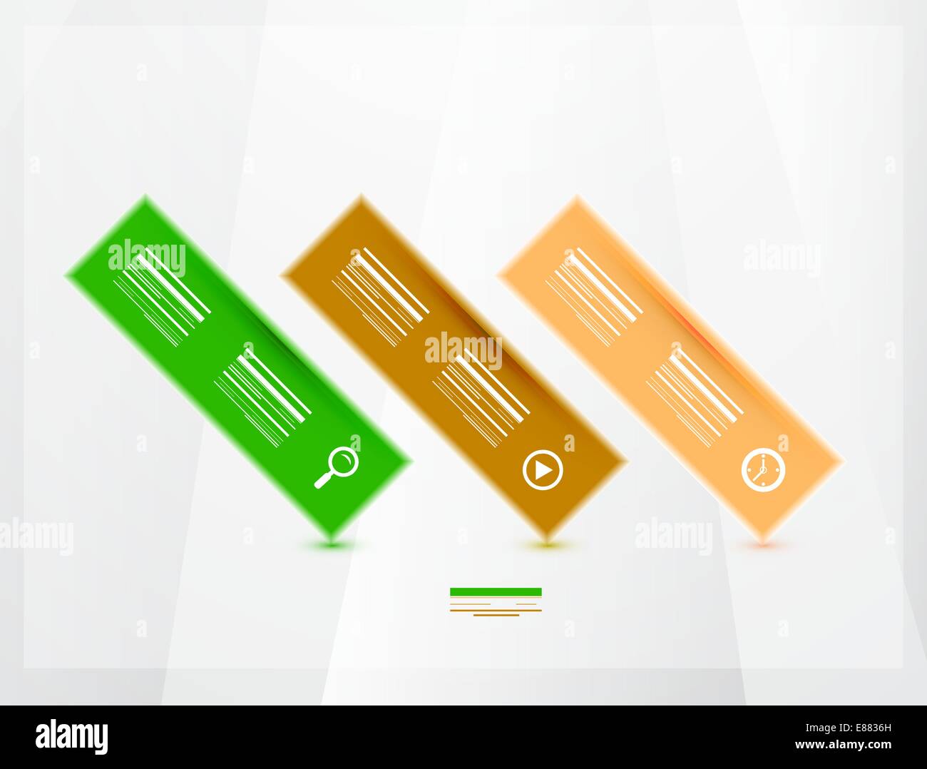 Modern progress infographics banners. Vector EPS10 Stock Vector Image ...