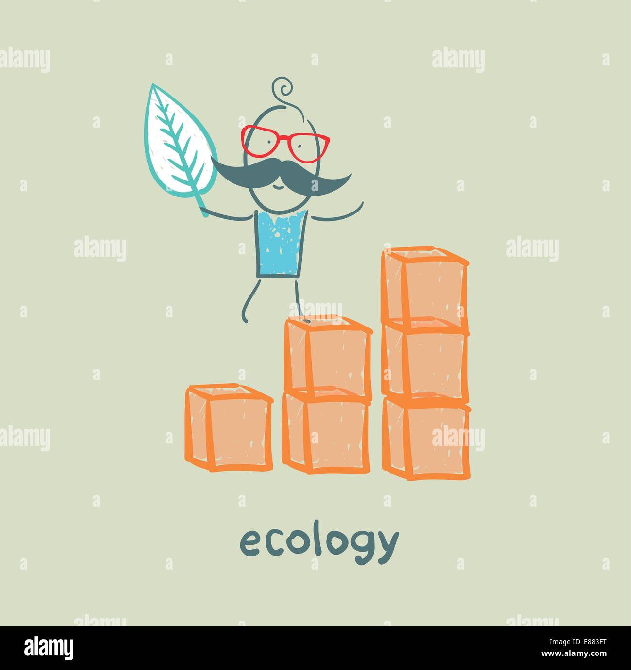 Recycling boxes environment Stock Vector Images - Alamy