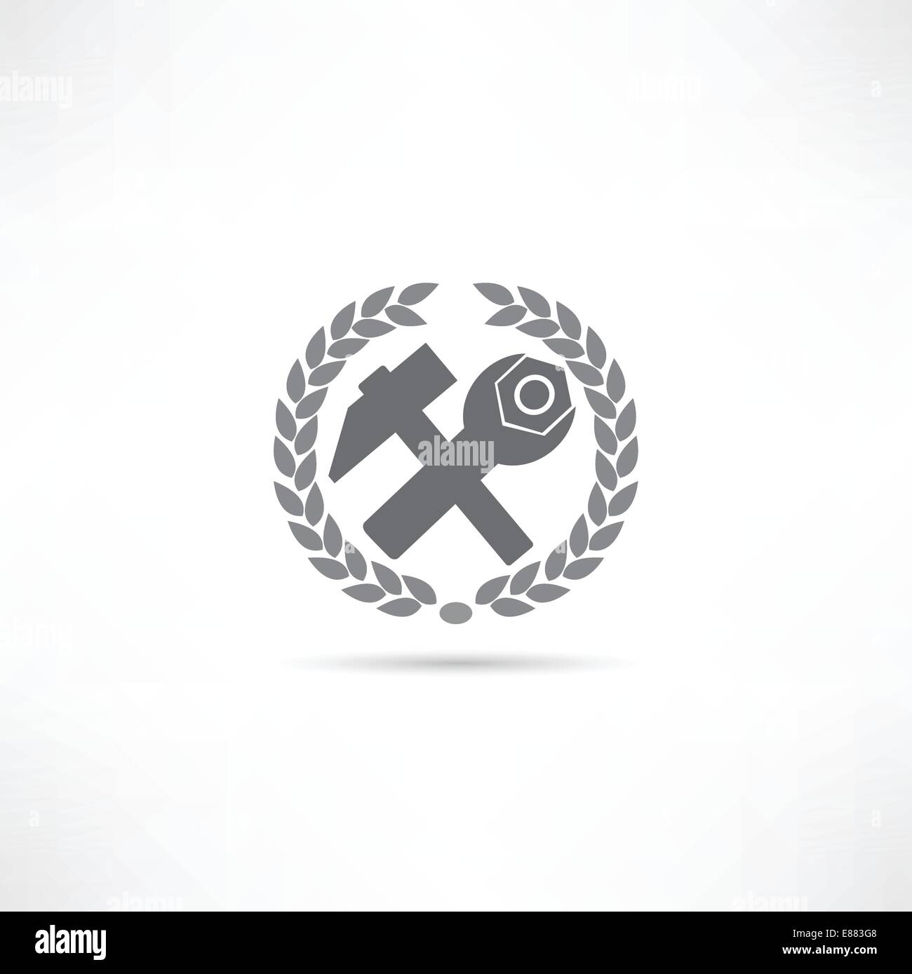 Assistance symbol on key Stock Vector Images - Alamy