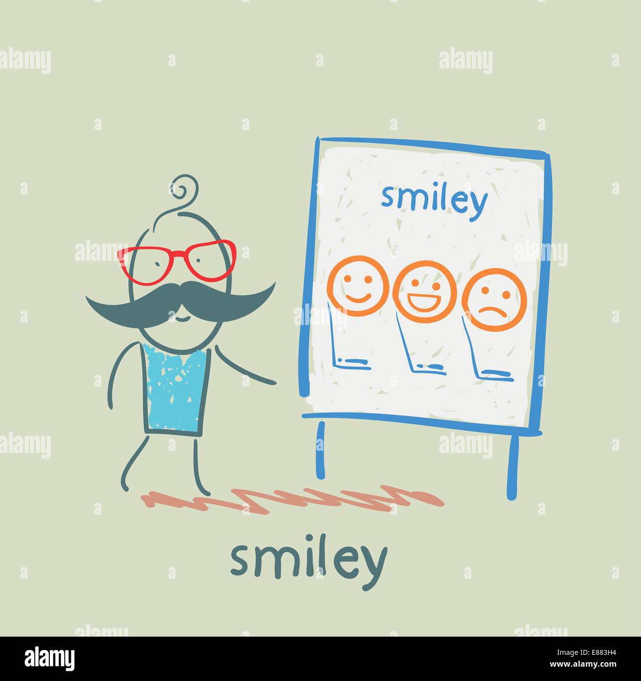 man showing a presentation with smiles Stock Vector Image & Art - Alamy