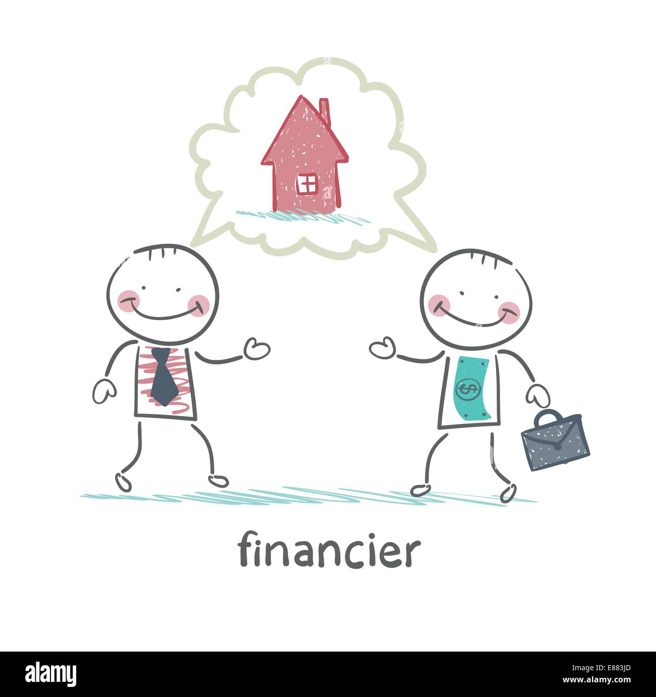 House of the rich man Stock Vector Images - Alamy