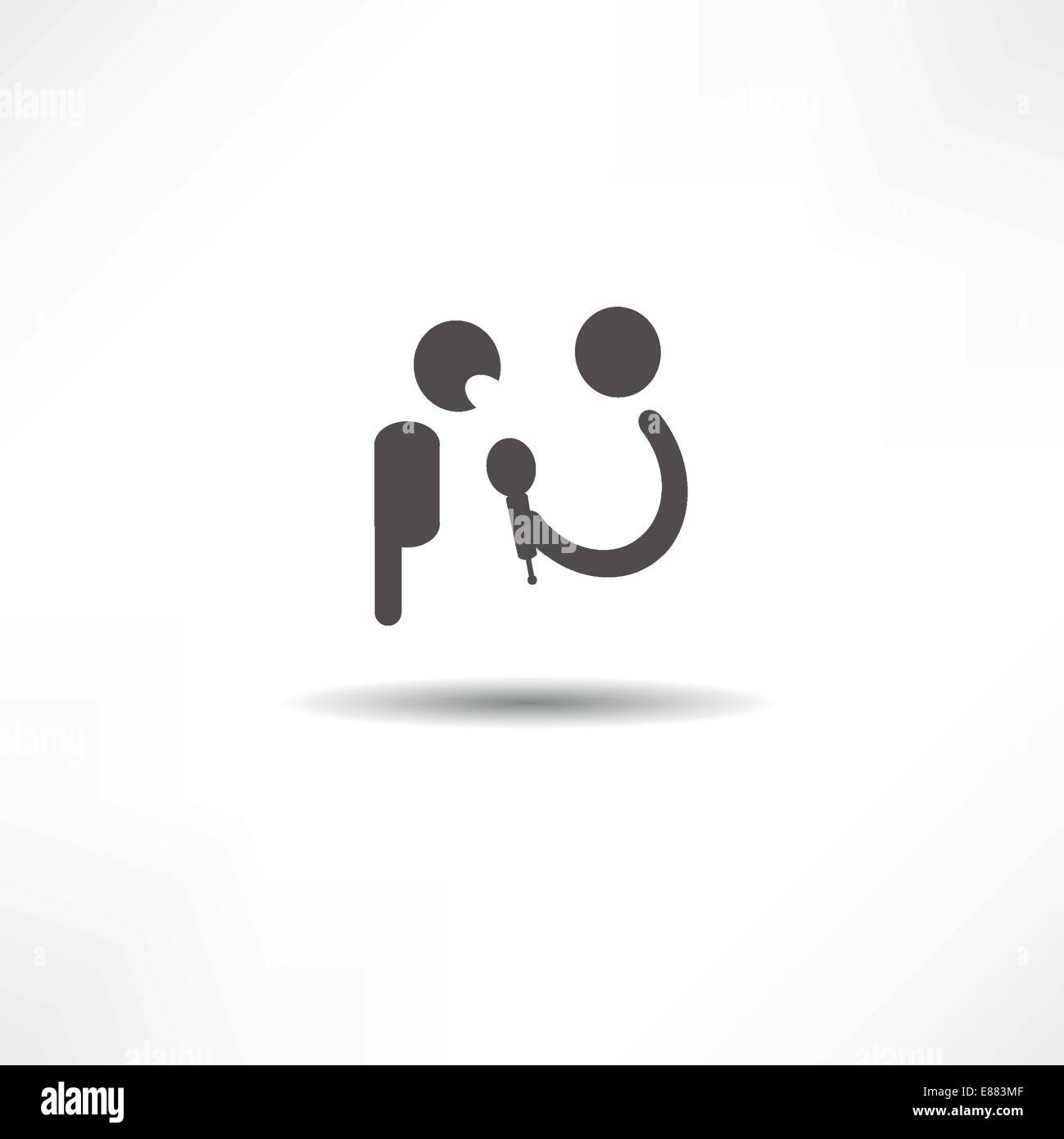 Interview icon Stock Vector Images - Alamy