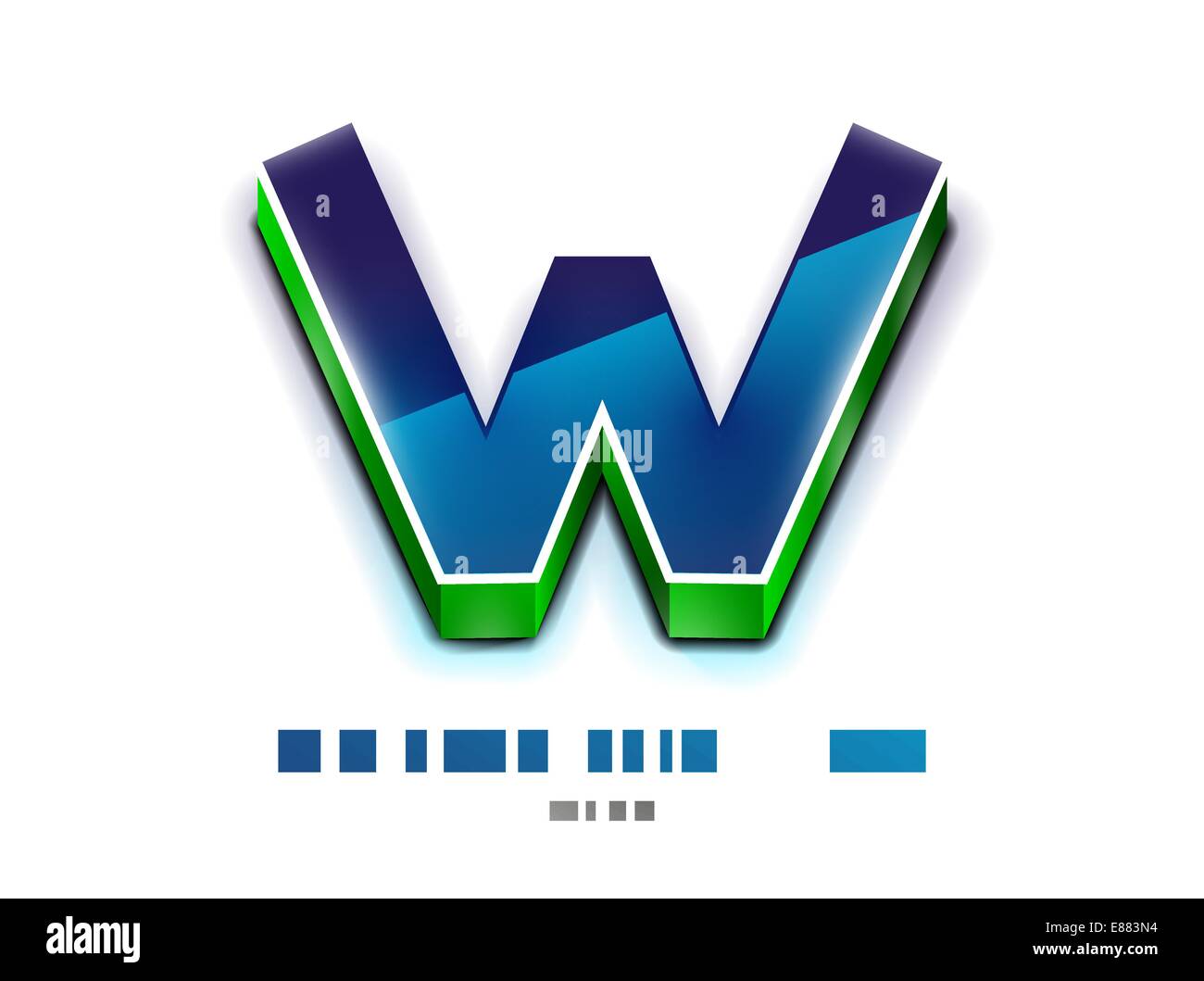 English metallic letter 3d Stock Vector Images - Alamy