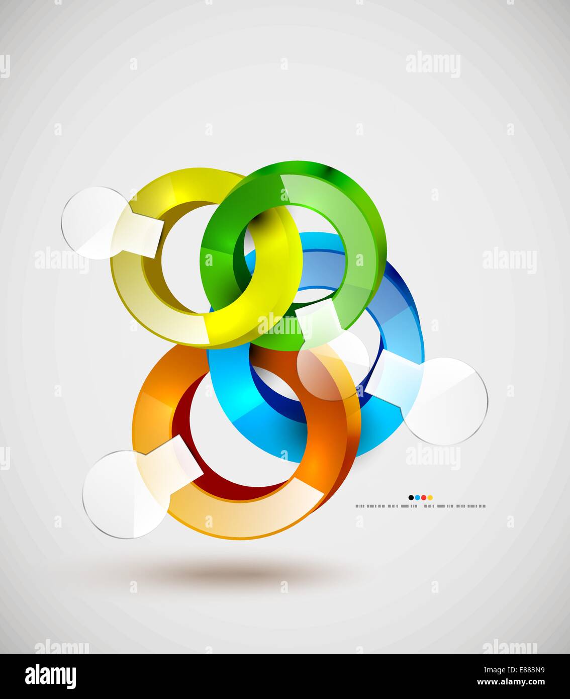 Vector abstract circles background. Connection concept Stock Vector ...