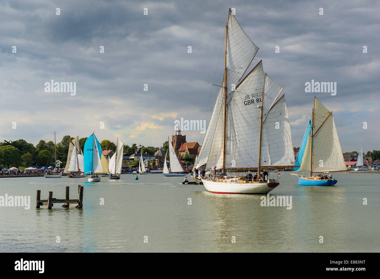 Various sailing craft participate in the spectacular Parade of Sail at ...