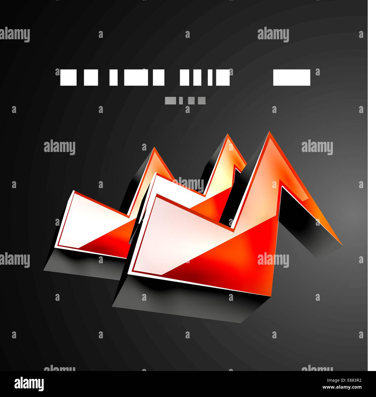 Vector 3d colorful lightning / geometrical abstract background Stock ...