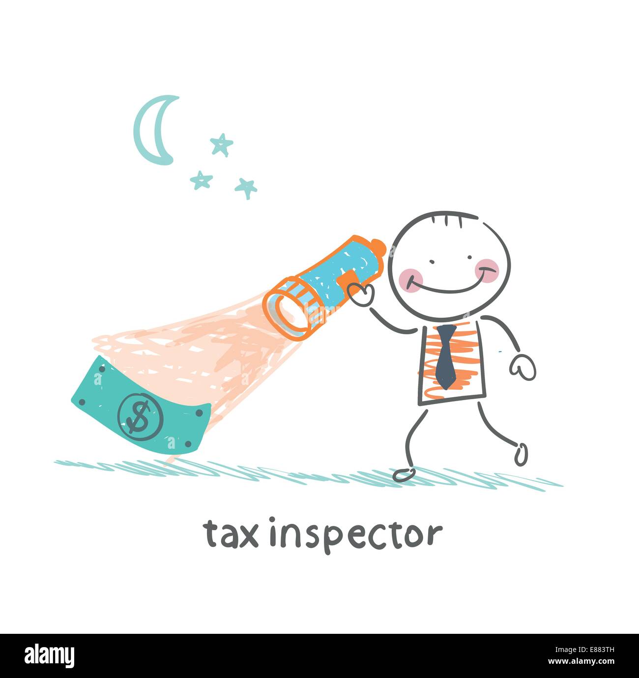 Tax inspector cartoon hi-res stock photography and images - Alamy