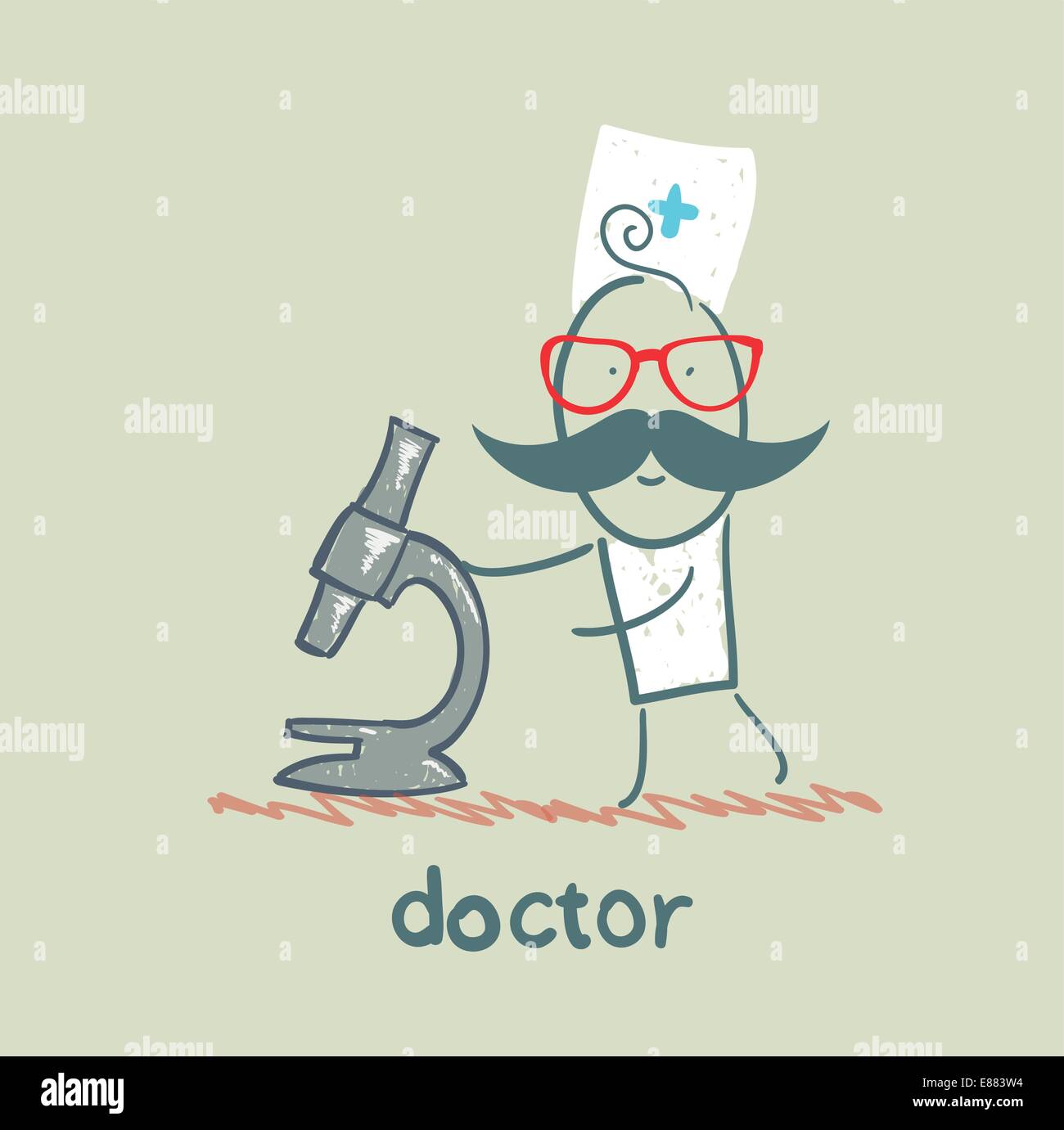 Microscopestethoscope Stock Vector Images - Alamy