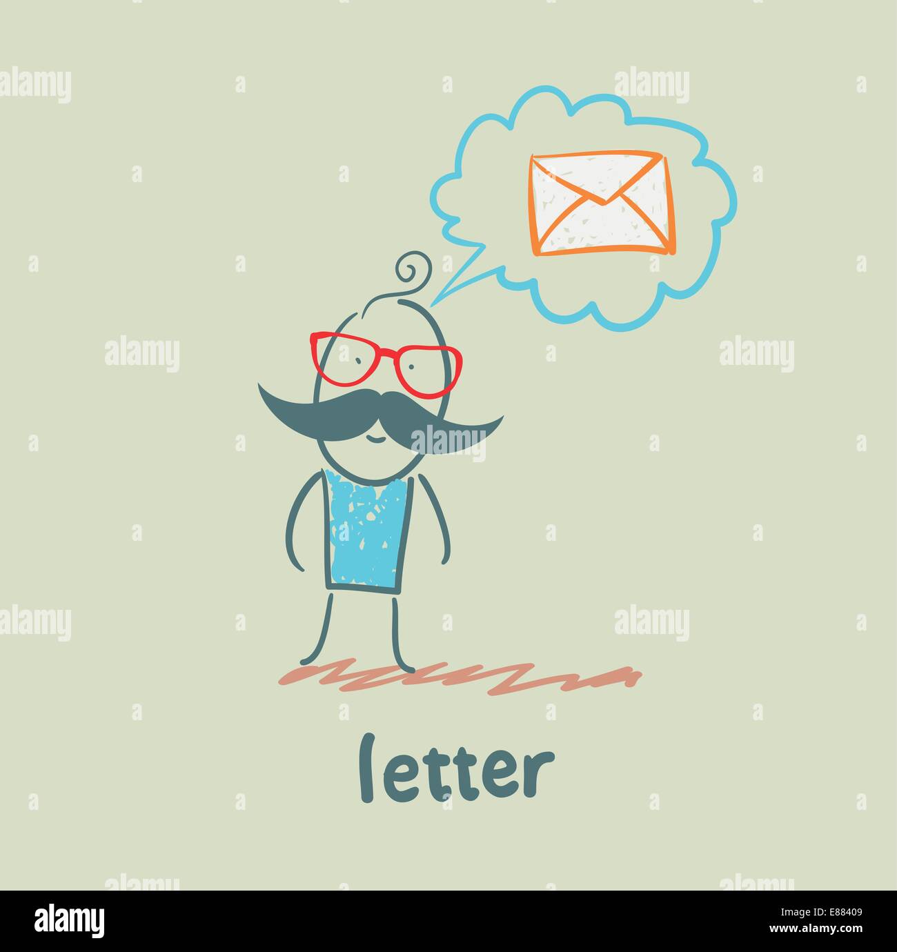 Letter writing old Stock Vector Images - Alamy