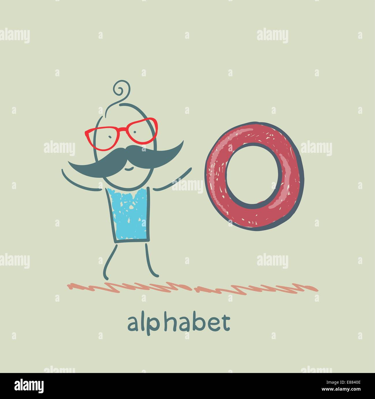 Man reading a letter Stock Vector Images - Alamy