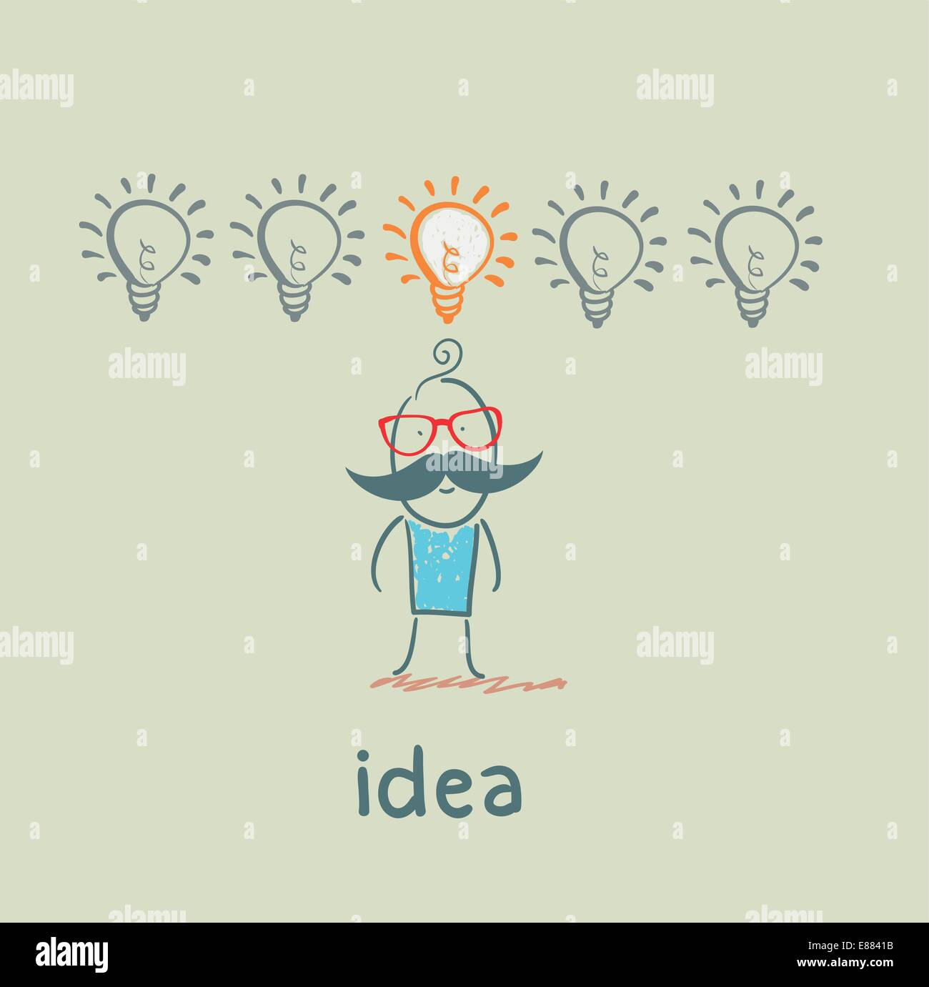 Light bulb went hi-res stock photography and images - Alamy