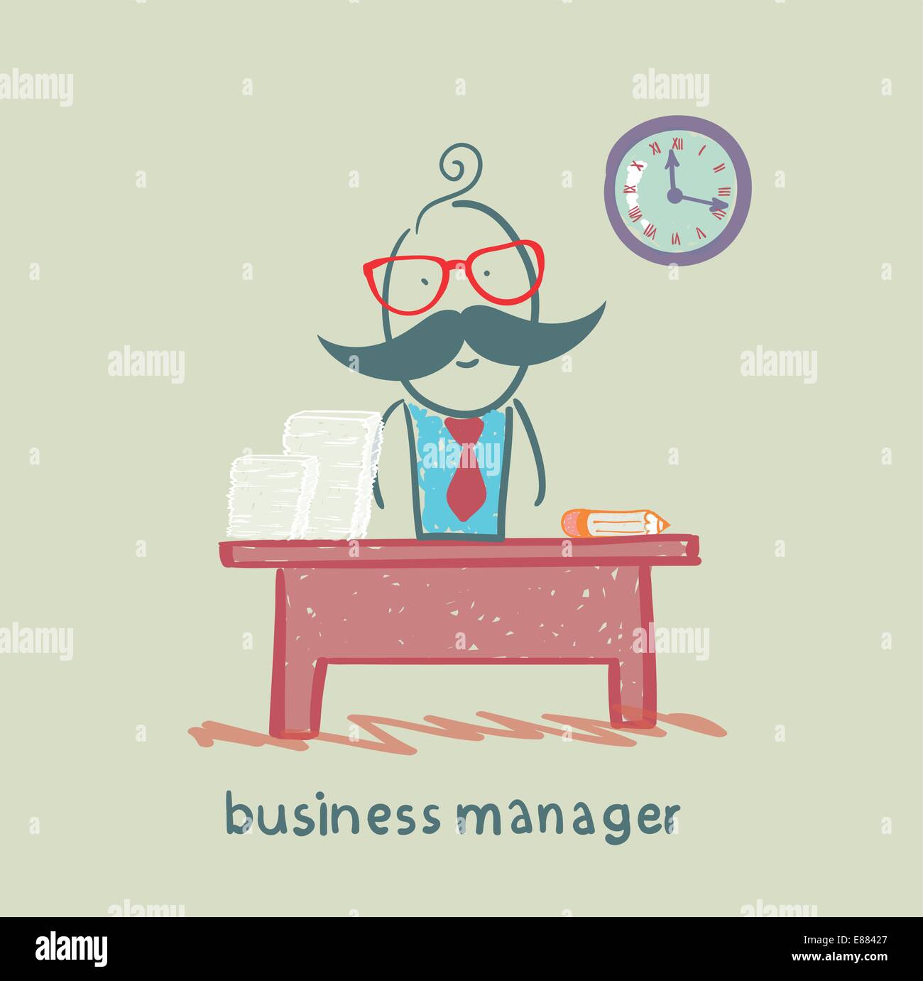 Smiling business team ideas Stock Vector Images - Alamy