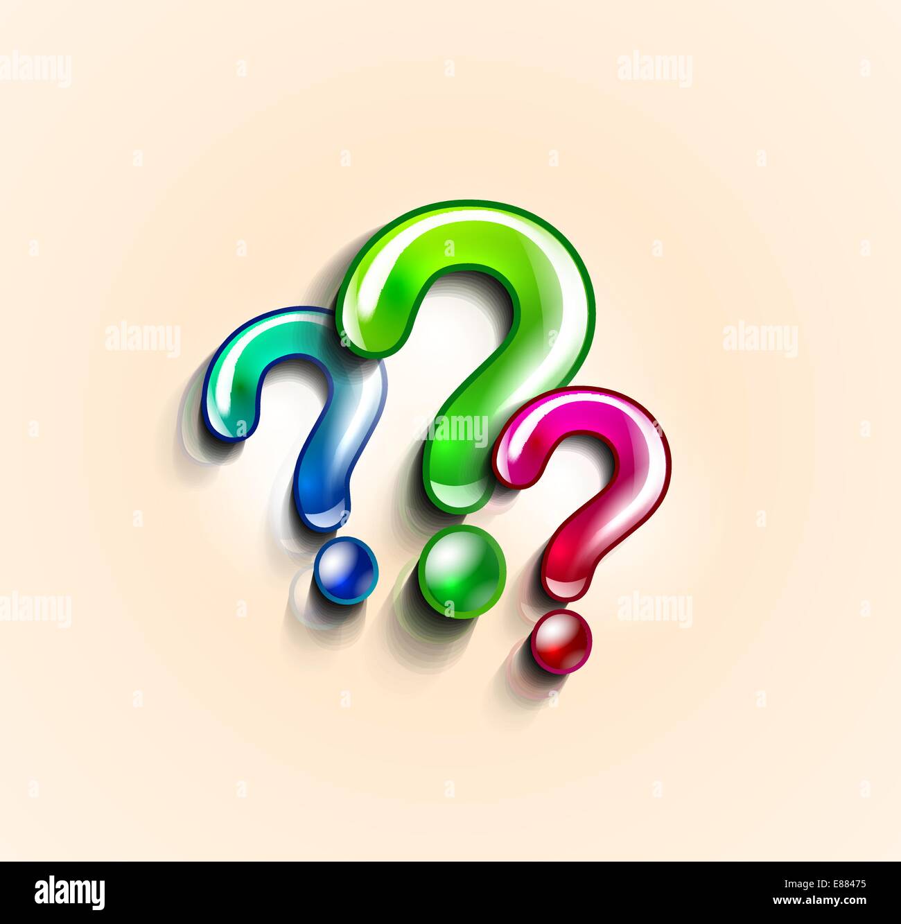 Colorful glossy question marks design template Stock Vector Image & Art ...