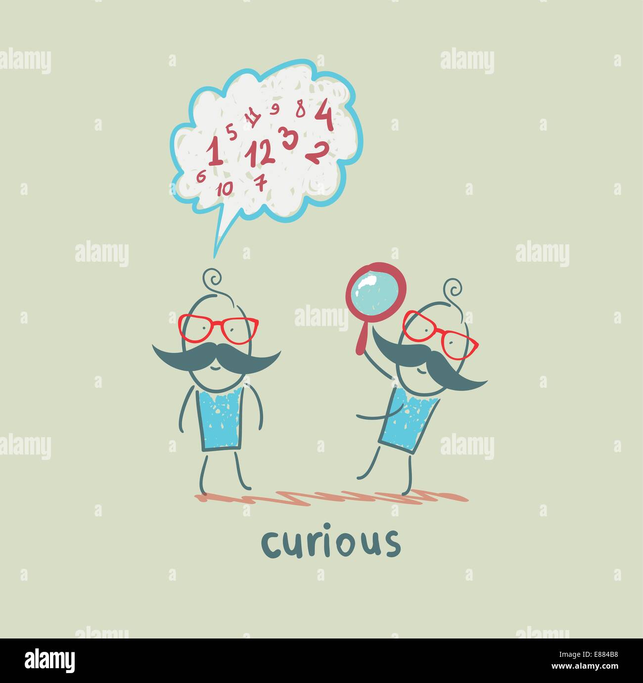 Curious interest Stock Vector Images - Alamy