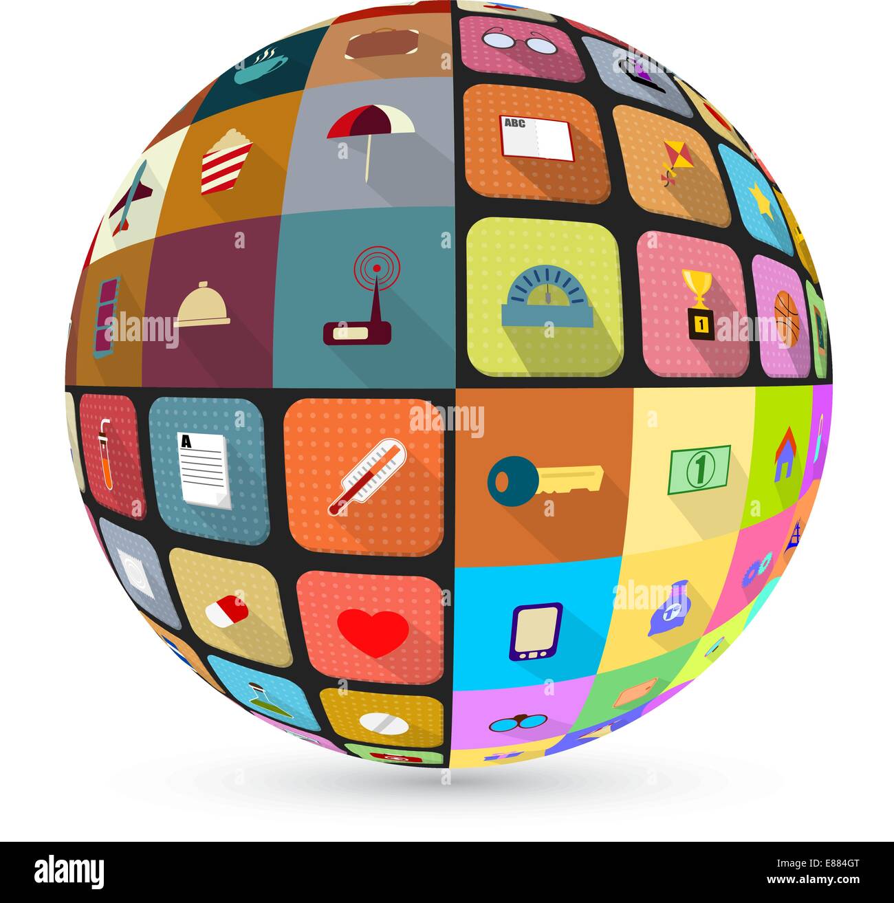 Globe jigsaw with key hi-res stock photography and images - Alamy