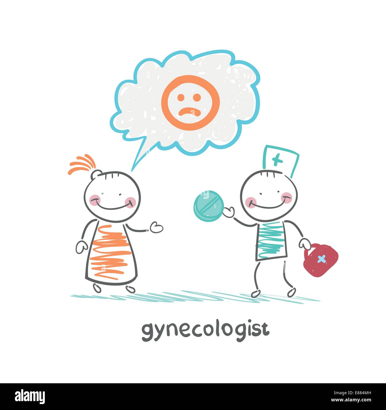 Doctor gynecologist Stock Vector Images - Alamy