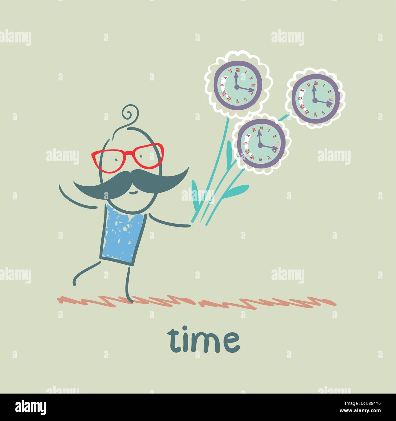 gives people time Stock Vector Image & Art - Alamy