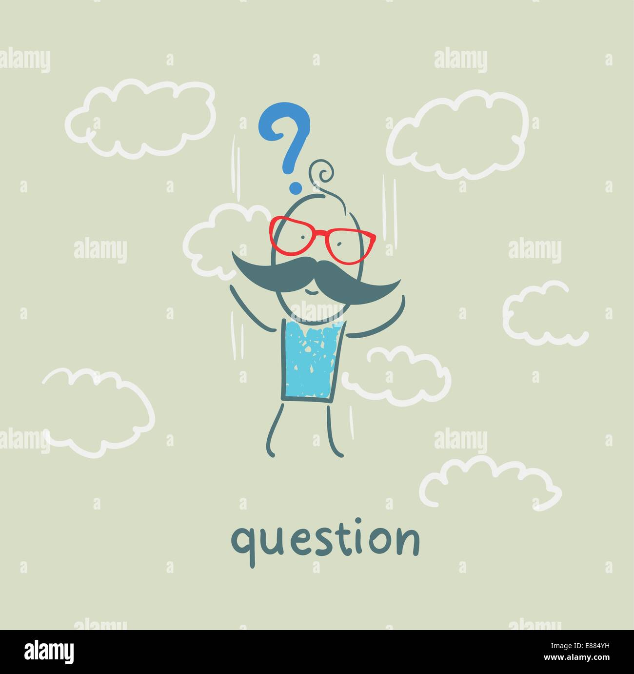 Brain question mark image Stock Vector Images - Alamy