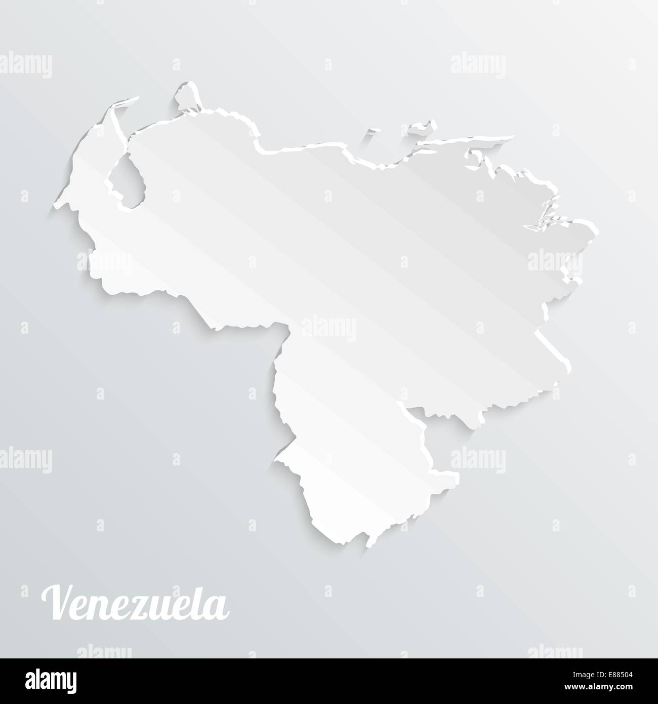 Abstract icon map of Venezuela on a gray background Stock Vector Image ...