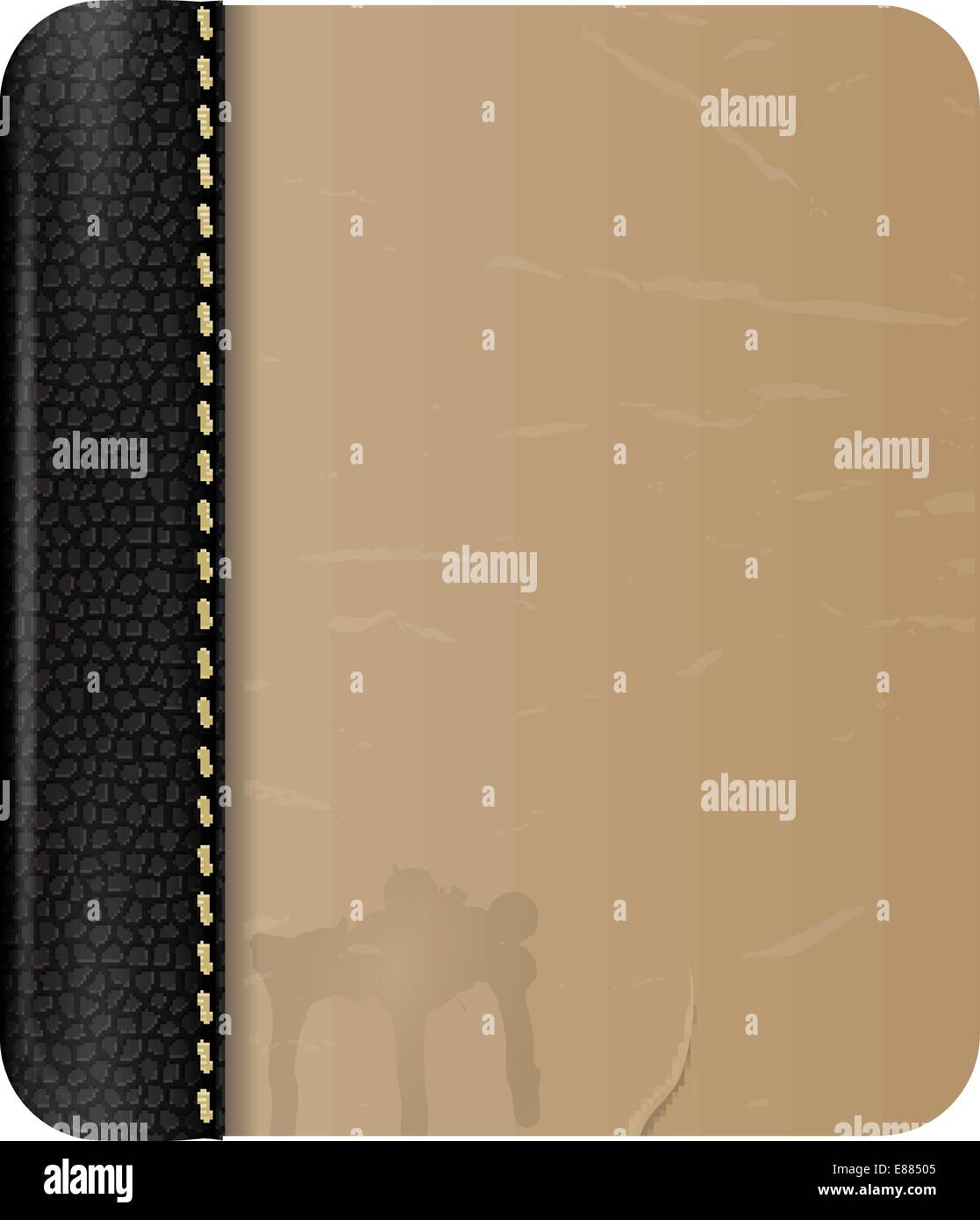 Old leather book cover texture Stock Vector Images - Alamy