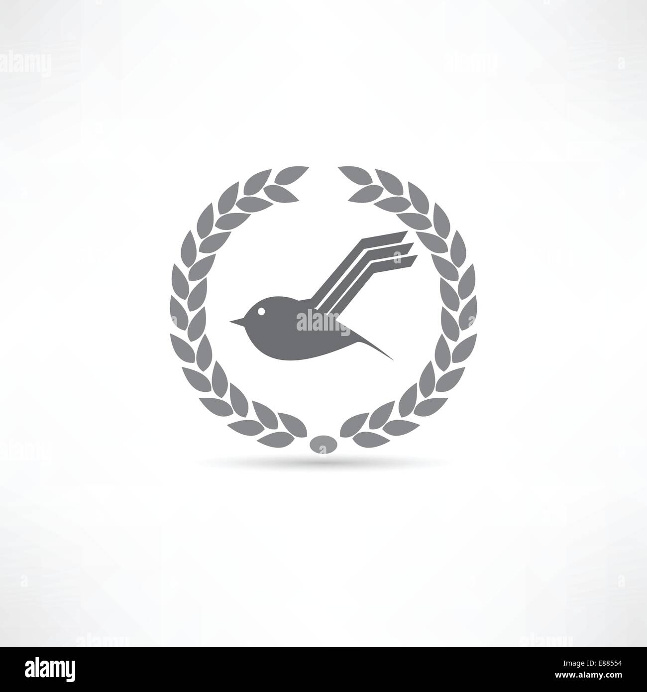 Bird flying into glass Stock Vector Images - Alamy