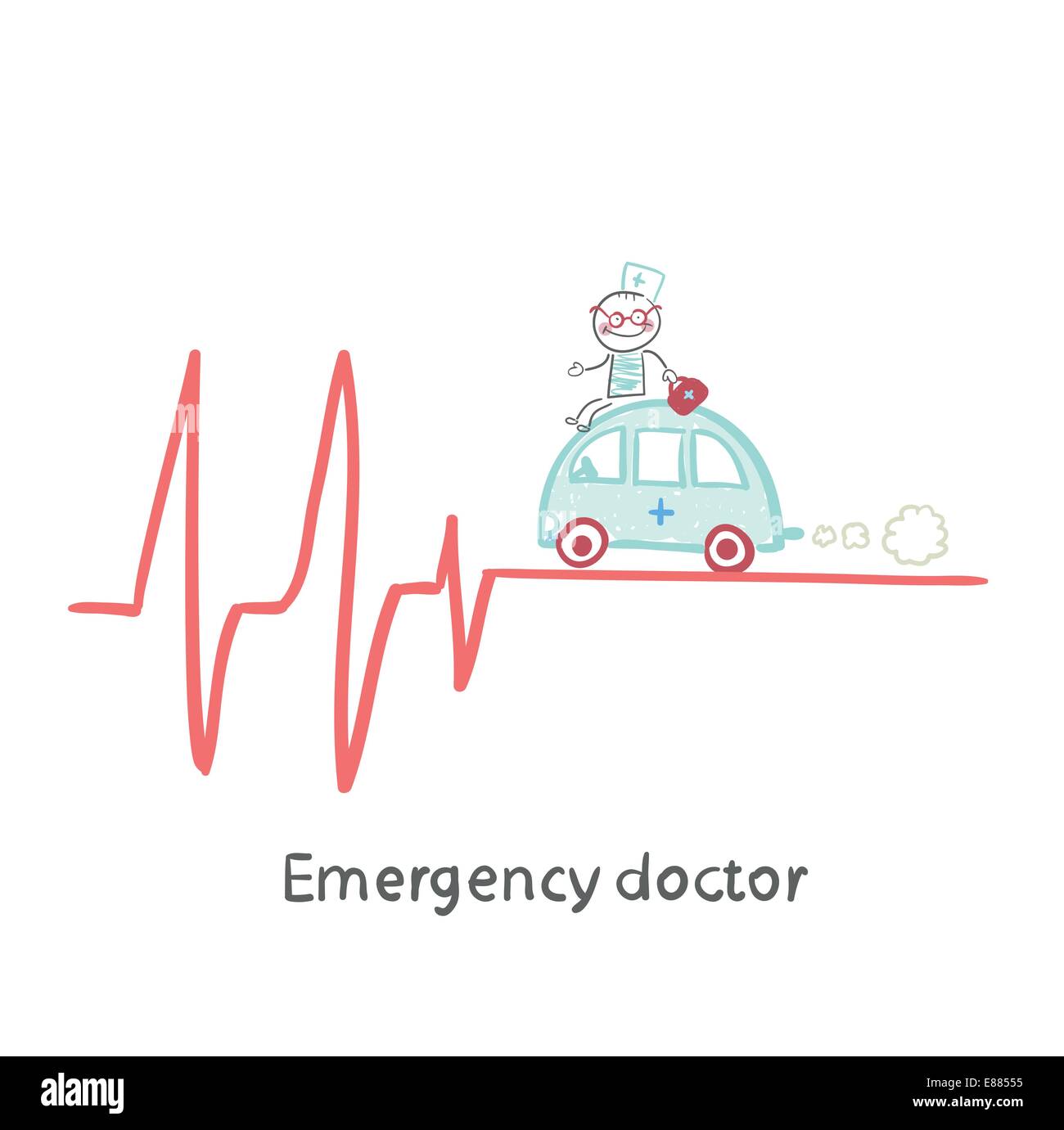 Emergency services isolated on Stock Vector Images - Alamy