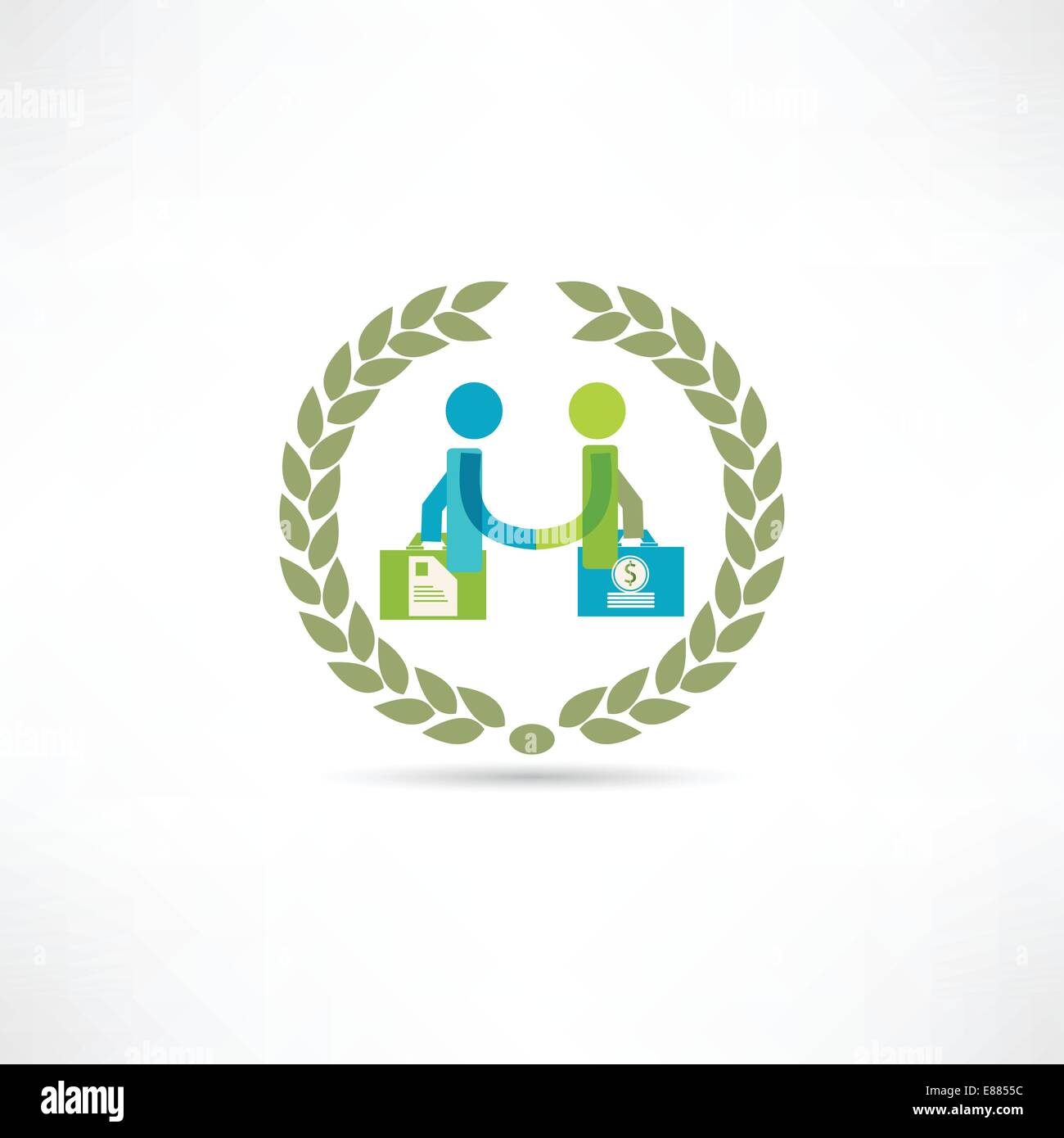 Firm handshake Stock Vector Images - Alamy