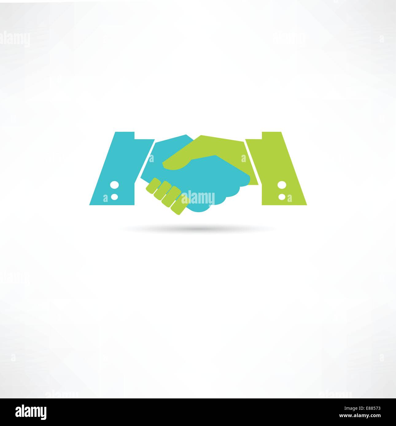 Stylized handshake hi-res stock photography and images - Alamy