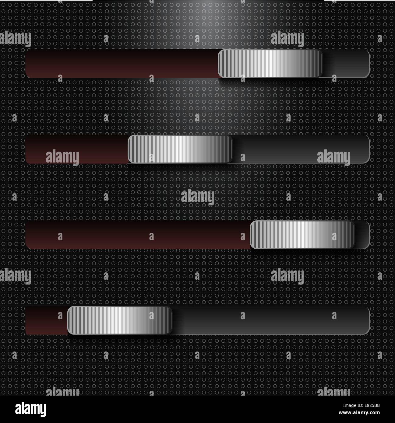Abstract black background with metal sliders Stock Vector Image & Art ...