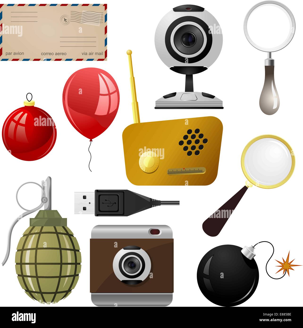 Set of objects Stock Vector Image & Art - Alamy