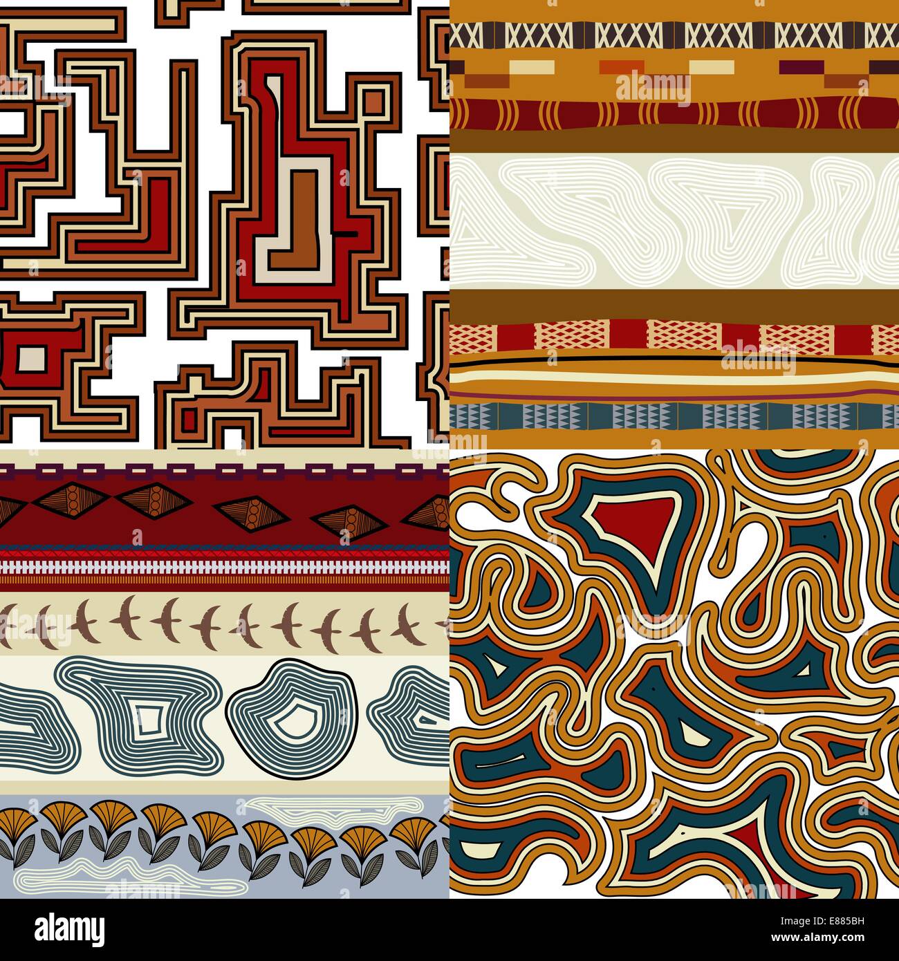 Set of graphic seamless textures Stock Vector Image & Art - Alamy