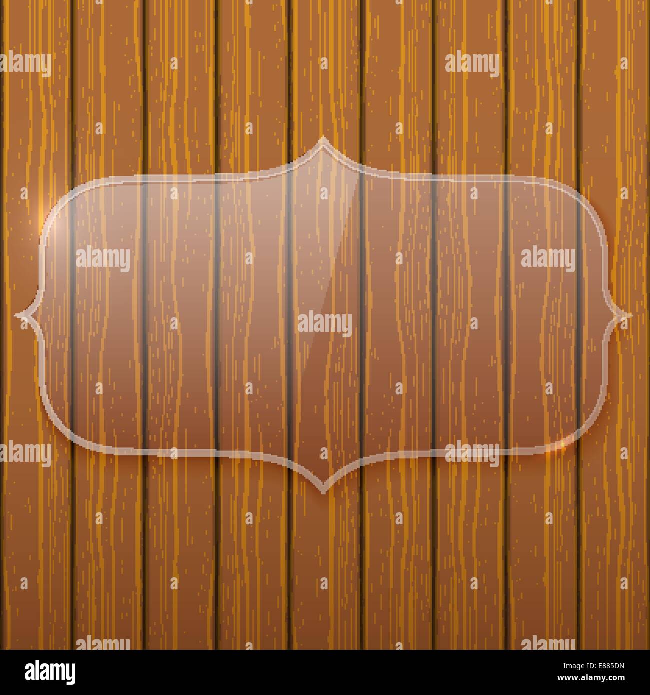 Wooden frame on plate Stock Vector Images - Alamy