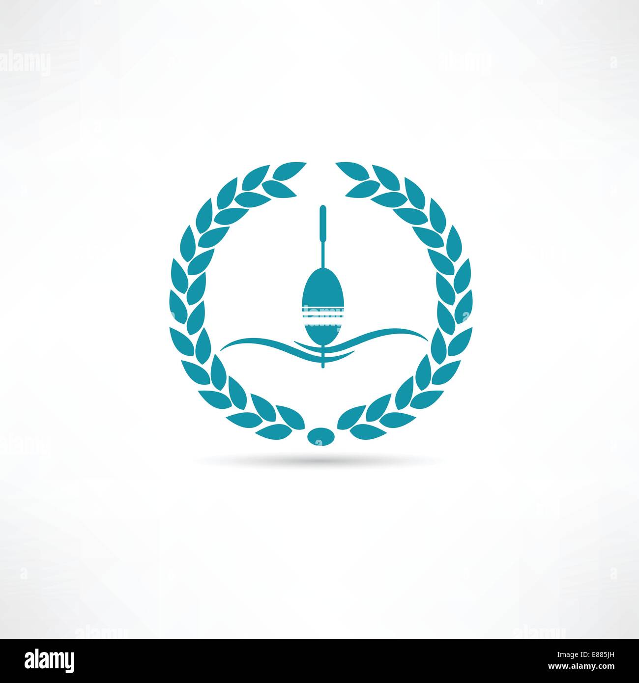 Fishing rod in mountain Stock Vector Images - Alamy