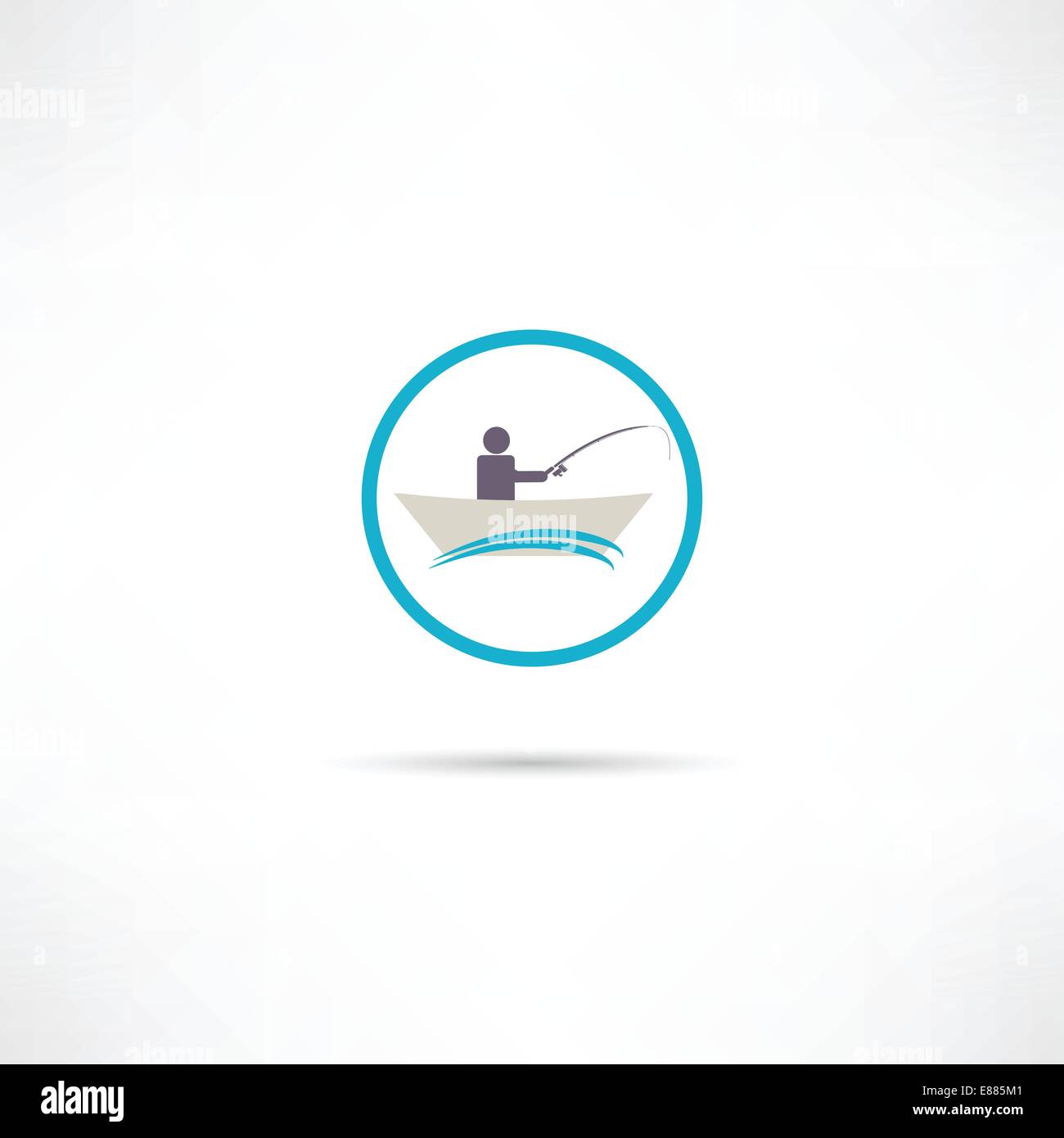 Fishing icon hi-res stock photography and images - Alamy