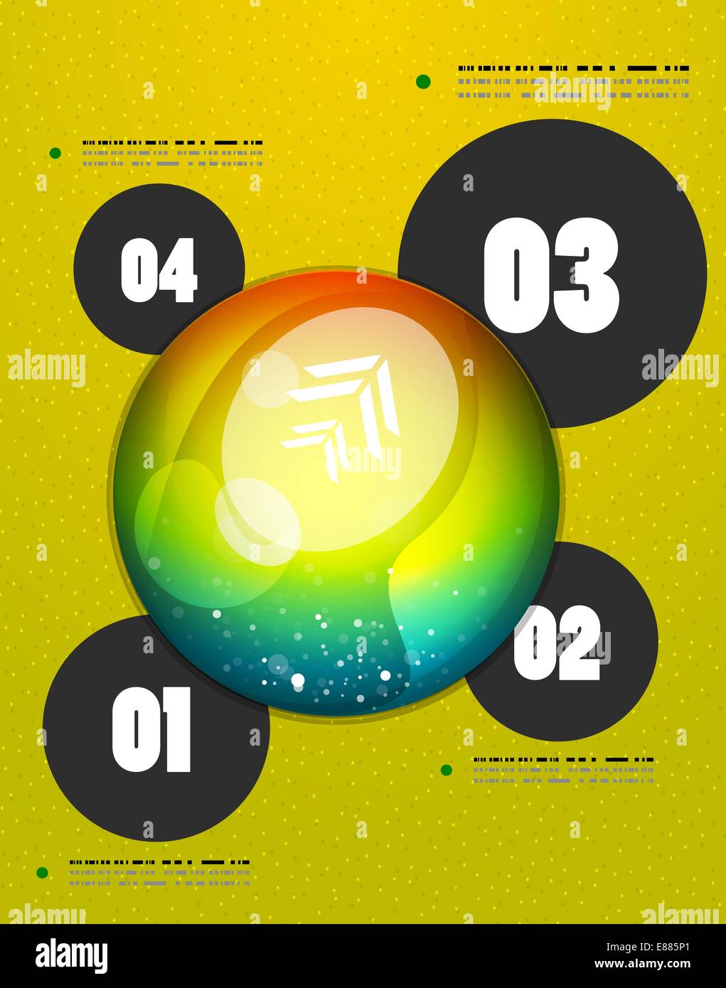 Abstract vector steps circles template Stock Vector Image & Art - Alamy