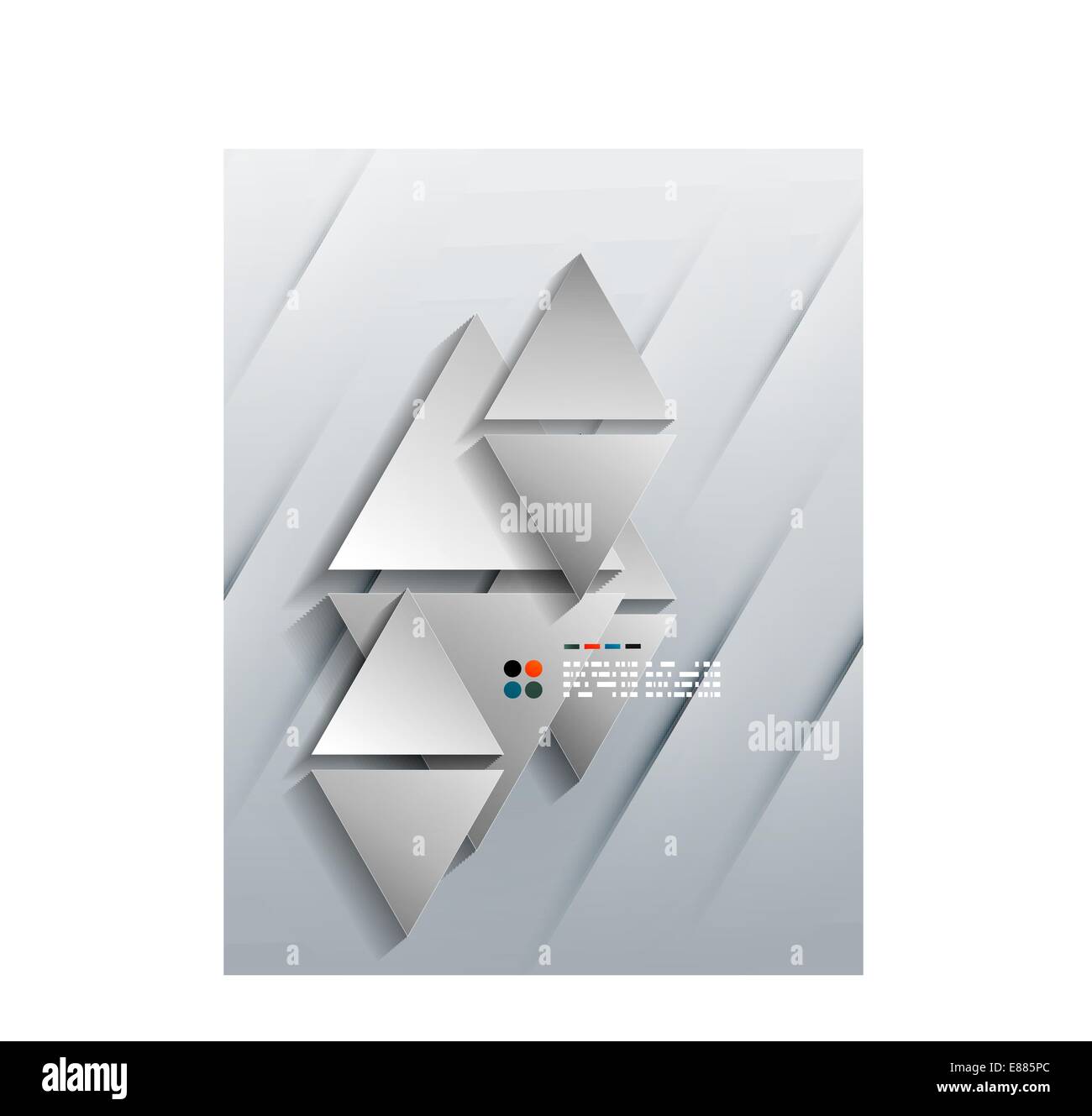 Vector 3d paper triangles Stock Vector Image & Art - Alamy