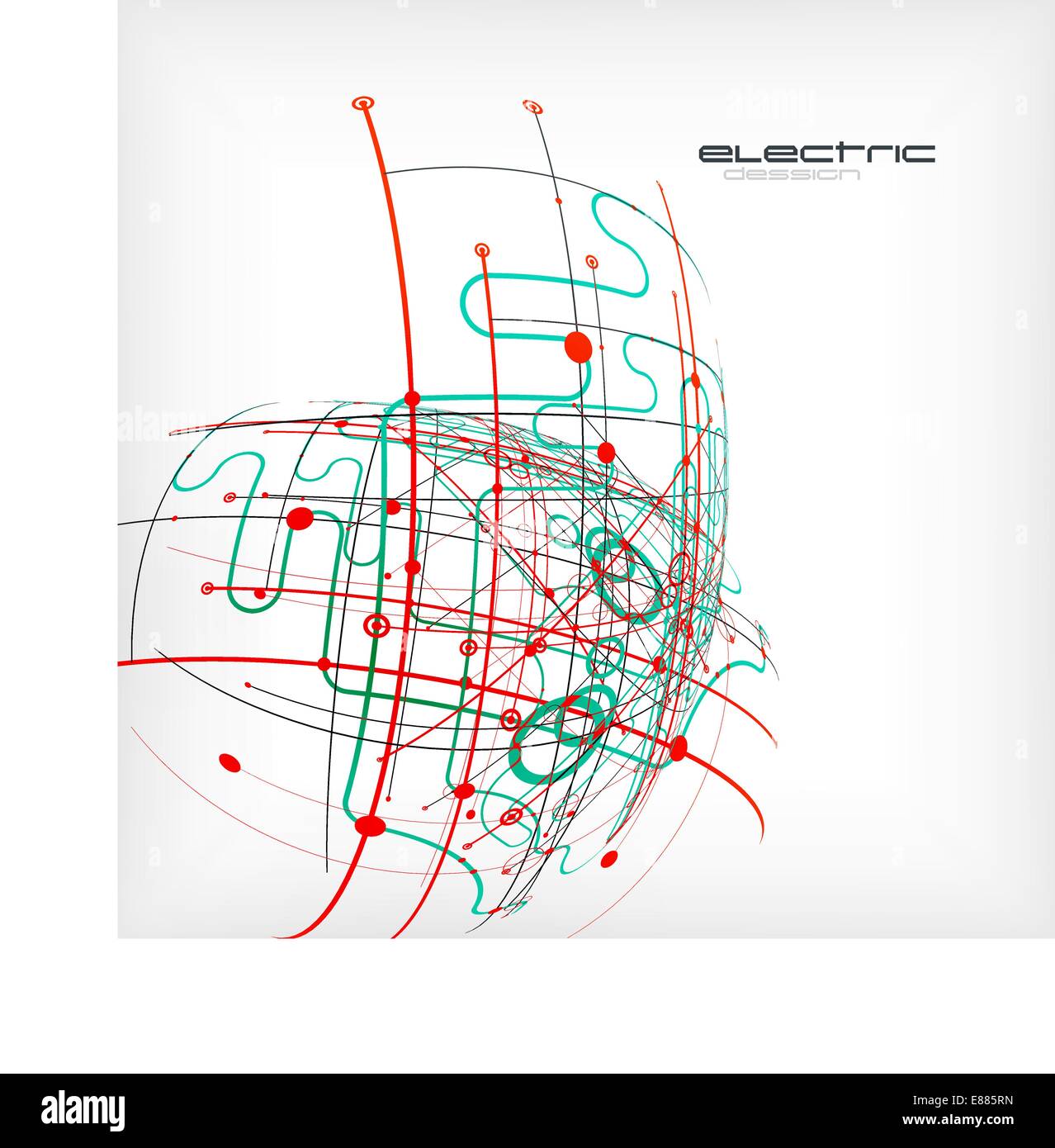 Circuit vector abstract background Stock Vector Image & Art - Alamy