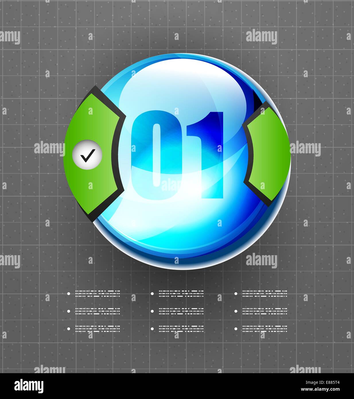 Abstract vector steps circles template Stock Vector Image & Art - Alamy