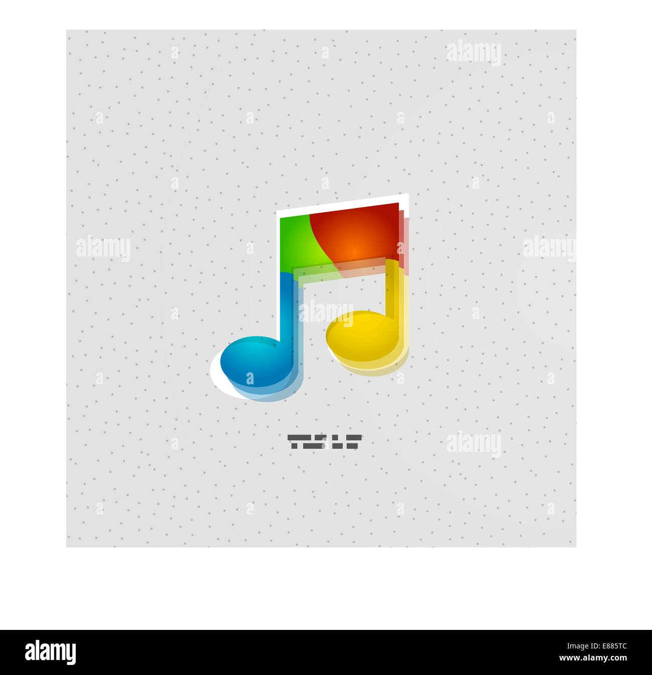 Music note colorful vector concept Stock Vector Image & Art - Alamy