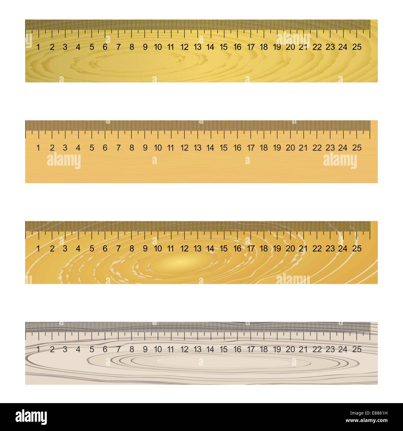Ruler inches Stock Vector Images - Alamy