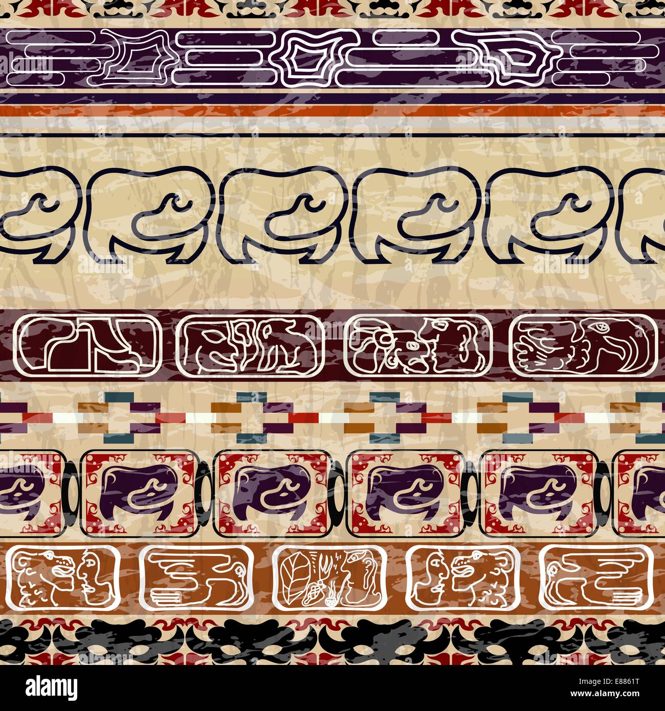 Vintage Ethnic seamless texture Stock Vector Image & Art - Alamy