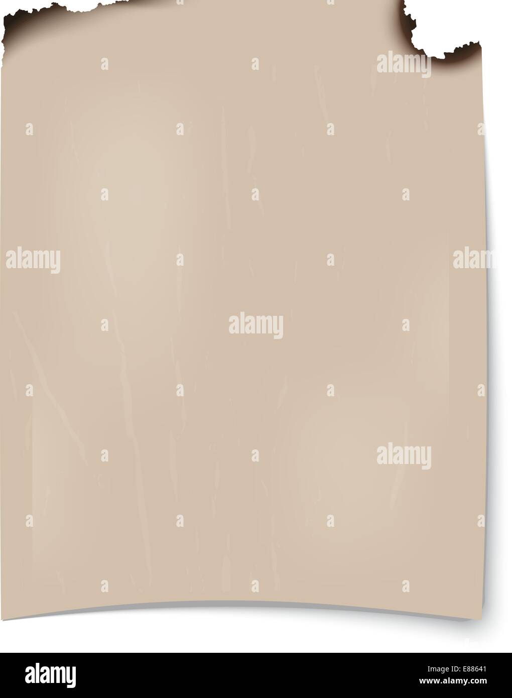 Old parchment burnt edges Stock Vector Images - Alamy