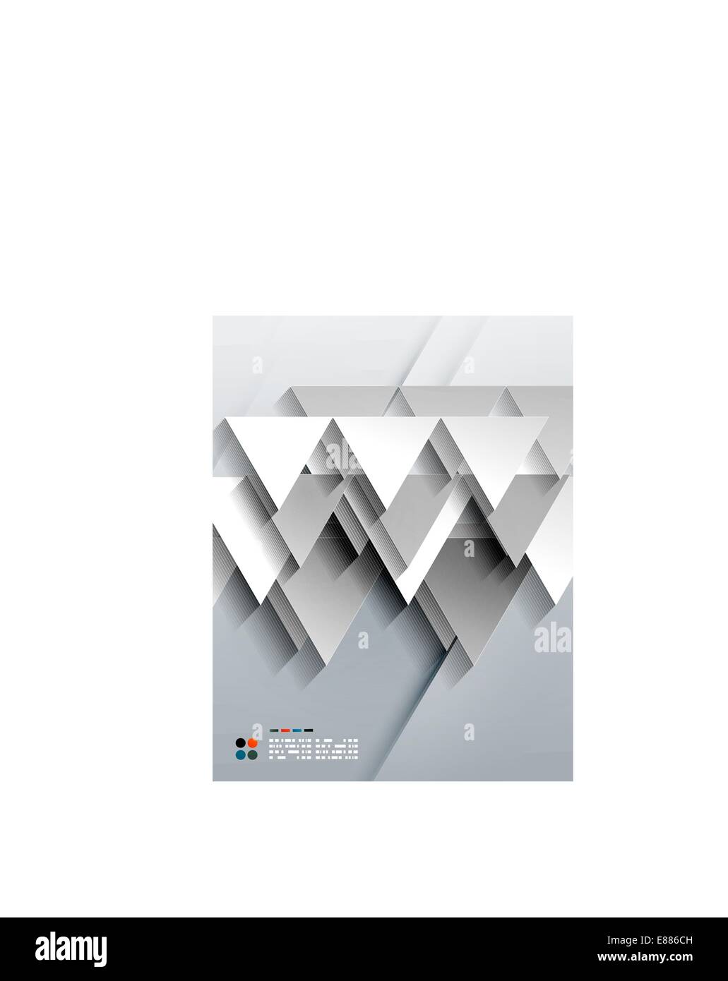 Vector 3d paper triangles Stock Vector Image & Art - Alamy